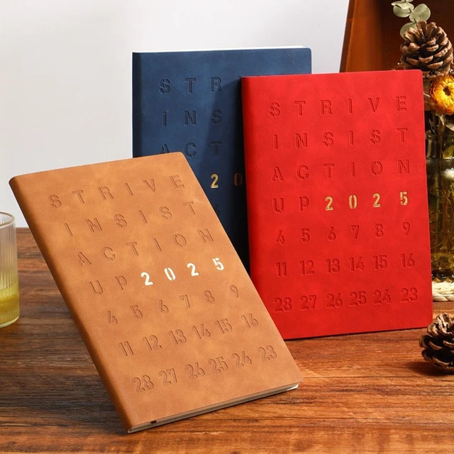 ENGLISH 2025 SCHEDULE Planner Notepad 12 Months 365 Days Notepad ...