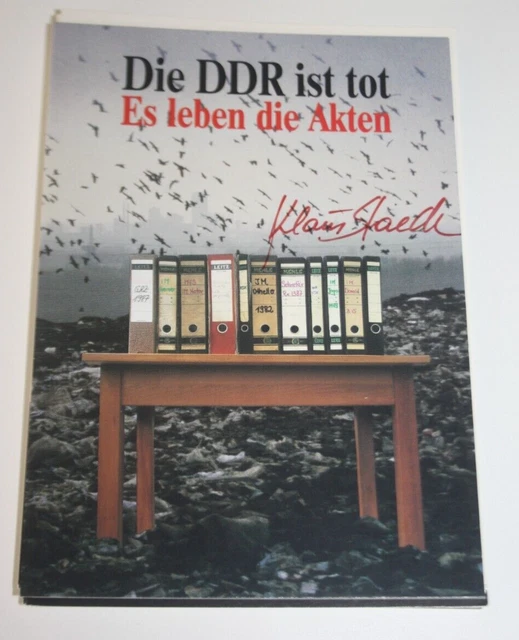 JOSEPH BEUYS STUDENT Klaus STAECK, ""DDR card"" FILE INSPECTION, RED ...