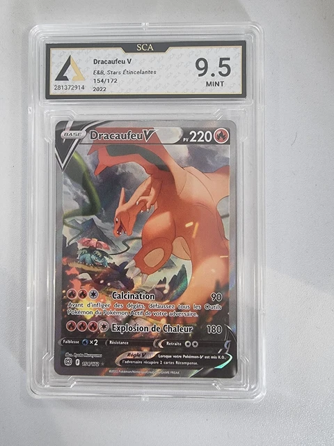 CARTE POKÉMON DRACAUFEU V 154/172 Alternative Stars Étincelantes PCA ...