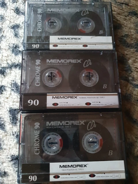 MEMOREX CHROME CD-X 90 Minute Audio Tape Cassette Recording Tabs Intact ...
