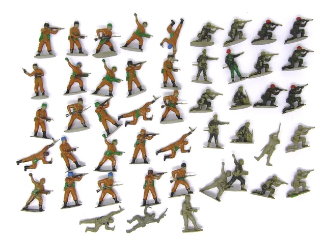 VINTAGE AIRFIX 1/32 Toy Soldiers. WW2 BRITISH COMMANDOS and ...