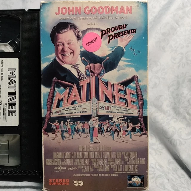 MATINEE (VHS, 1993) John Goodman, Cathy Moriarty, Simon Fenton, Omri ...