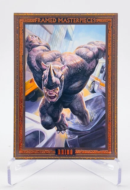 2024 MARVEL MASTERPIECES Nahuel Grego #25 Rhino - Framed Masterpiece ...