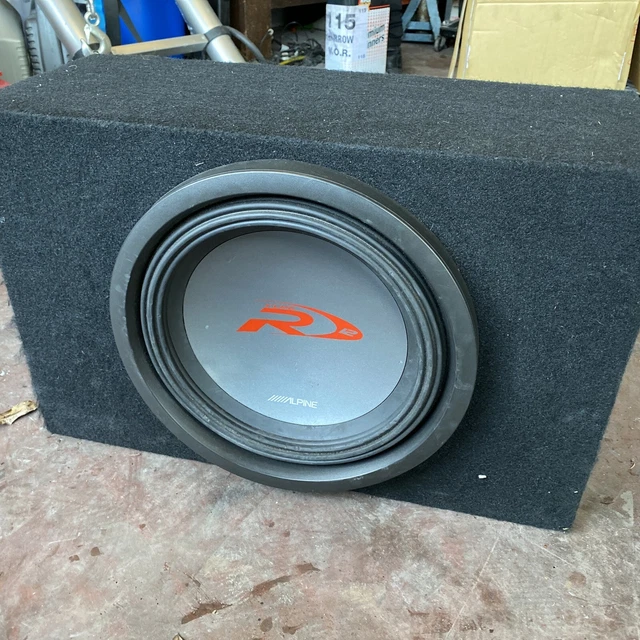 ALPINE TYPE R 12" Subwoofer with Box £130.00 - PicClick UK