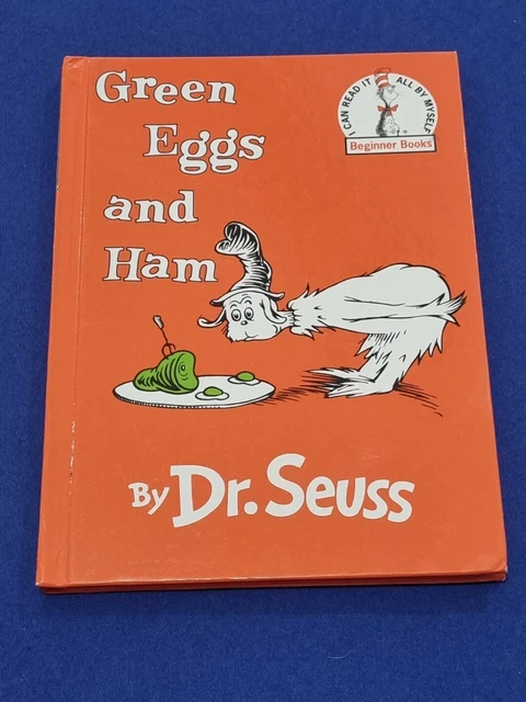 GREEN EGGS AND HAM BY Dr. Seuss Hardcover 1988 Grolier Book Club Random ...