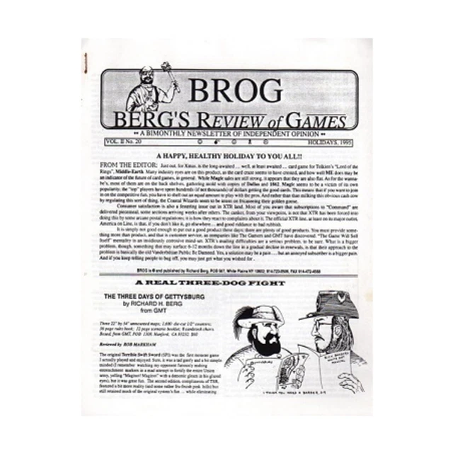 RICHARD BE BROG Vol. 2, #20 "Three Days of Gettysburg, Empire of the R ...