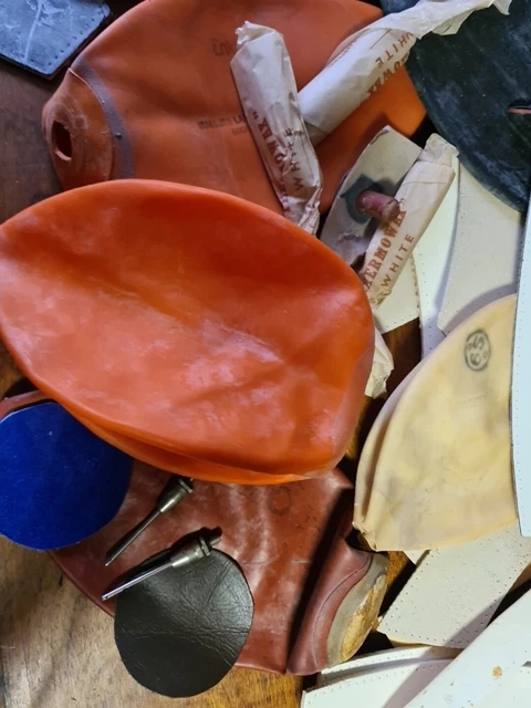 FOOTBALL RUBBER BLADDERS Leathers Valves Mitre Repair Material wax ...