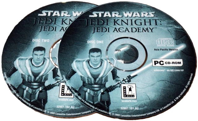 STAR WARS: JEDI Knight Jedi Academy PC CD Rom Computer Video Game 2003 ...