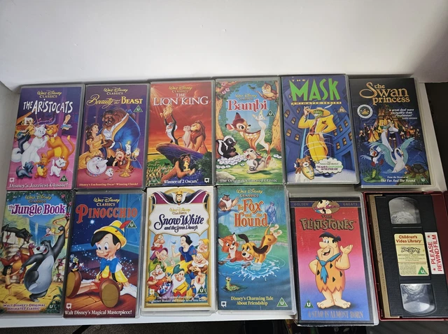 HUGE DISNEY & Kids VHS Bundle - 12 Tapes - Classics. (Please Read ...