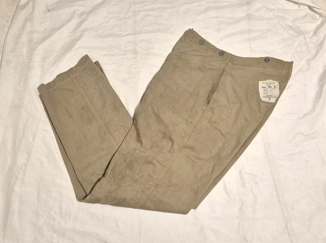 ORIGINAL WW2 RAF Royal Air Force Airmen Khaki Drill Trousers 1942 North ...