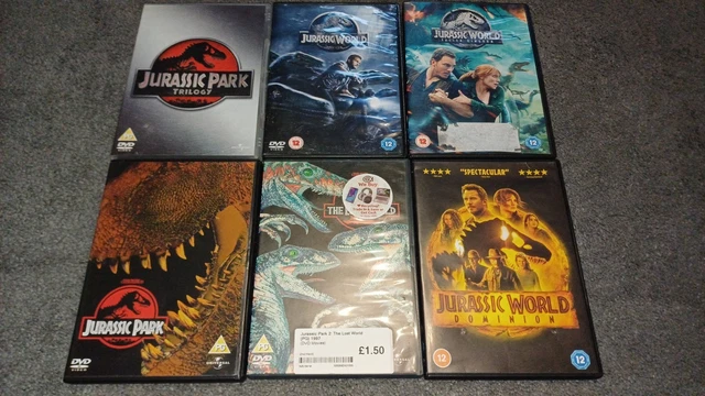 6 X JURASSIC Park DVD Bundle £5.44 - PicClick UK