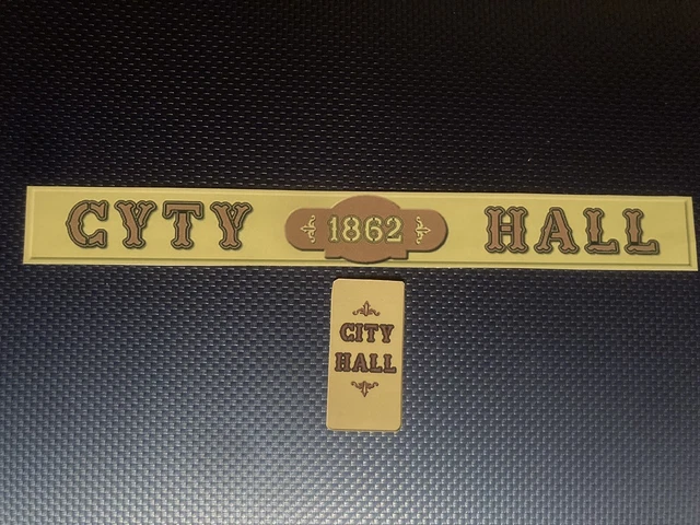 PLAYMOBIL WESTERN * City Hall *autocollant -Sticker Maison Western EUR ...