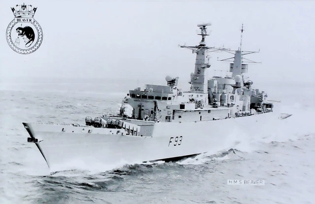 BRITISH ROYAL NAVY HMS H.M.S. Beaver Military Ships Photograph 22888 ...