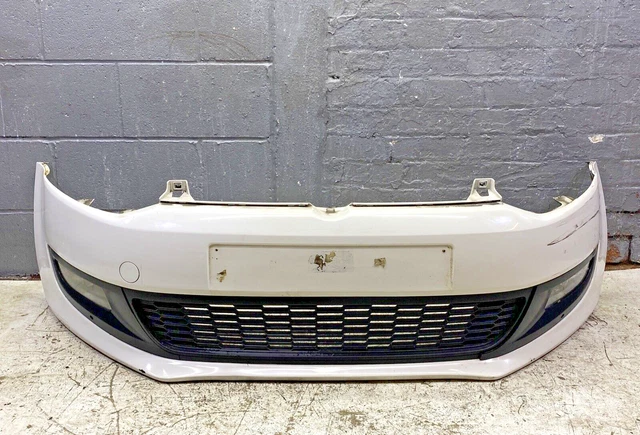 GENUINE VW POLO 6R Facelift Front Bumper 2011 2012 2013 2014 White ...