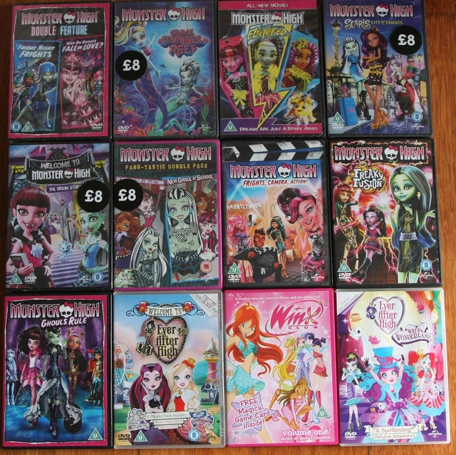 MONSTER HIGH DVD collection - 12 different DVDS BUNDLE joblot NEW ...