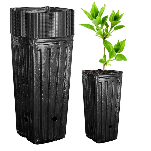 POTS D'ARBRES DE pépinière en plastique profond 20 pièces 7 8 conteneurs de p EUR 27,93 ...