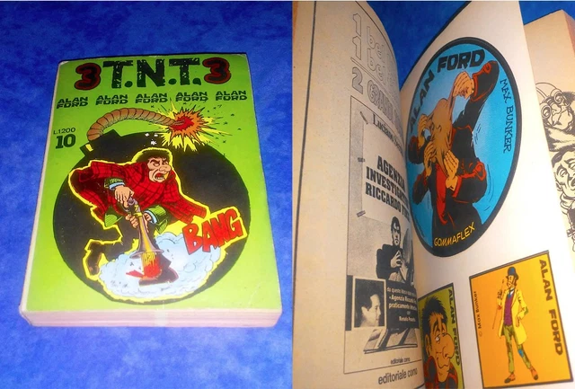 ALAN FORD TNT 3 Raccolta N.1O Con Adesivi Di Busta Editoriale Corno ...