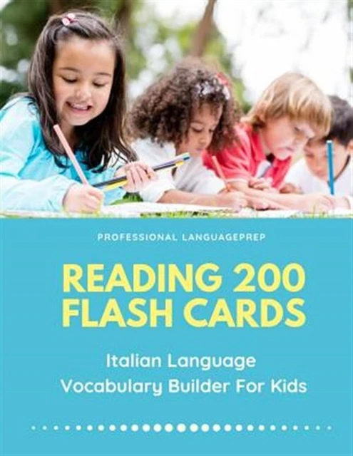 READING 200 FLASH Cards Italian Language Vocabulary Builder For Kids ...