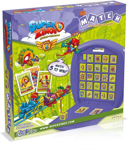 SUPERZINGS MATCH BOARD GAME SUPER ZINGS LOGIC FOR KIDS PLAY CHILD gra ...