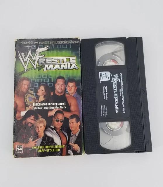 WWF WRESTLEMANIA 16 2000 VHS Wrestling WWE WCW ECW The Rock Mick Foley ...