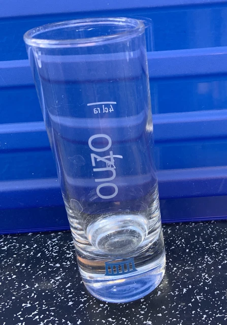 1 OUZO GLAS Schnapsgläser Klarer Griechischer Schnaps Wodka Likör ...