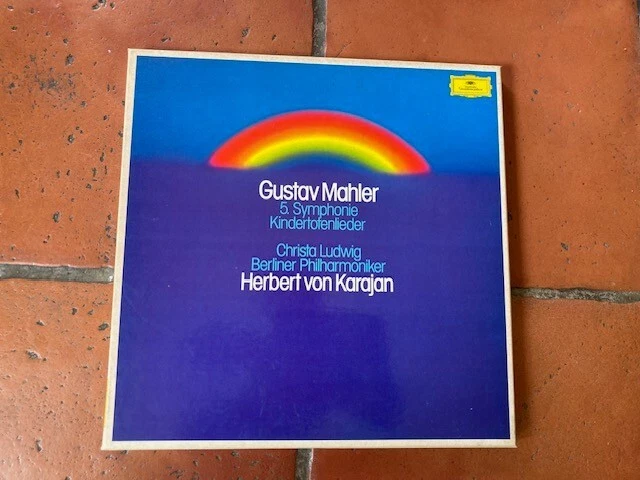 HERBERT VON KARAJAN Mahler Coffret Symphonie N 5 Kindertotenlieder parfait état EUR 8,00 ...