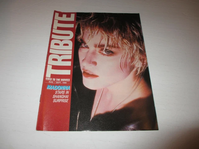 MADONNA TRIBUTE MAGAZINE August 1986 John Candy BULLIES Farrah Fawcett ...