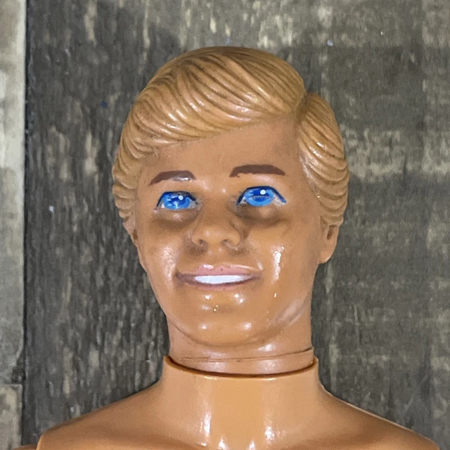 BARBIE KEN DOLL Mattel Malaysia 1968 Body 19888 Head Blonde Blue Eyes £ ...