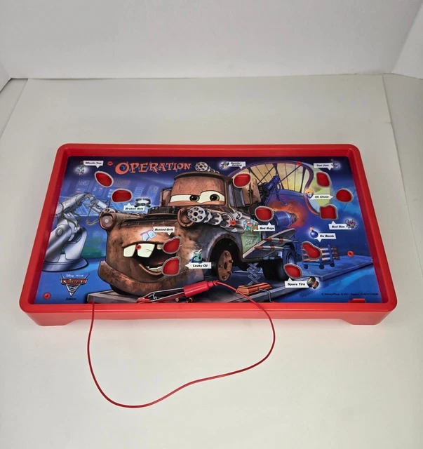 OPERATION GAME DISNEY Pixar Cars 2 Hasbro 2011 BOARD ONLY TESTED ...