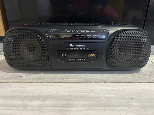 PANASONIC RX-FS440 STEREO Radio Cassette Recorder Player Boombox XBS ...