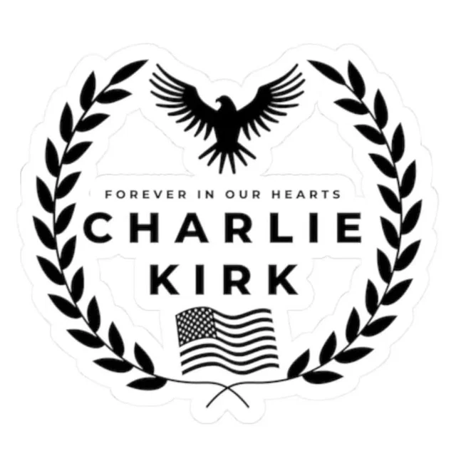 CHARLIE KIRK FOREVER in Our Hearts True American Hero Car Bumper ...