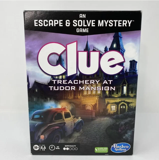 CLUE BOARD GAME Treachery at Mansion, Clue Escape Room Mystery Game ...