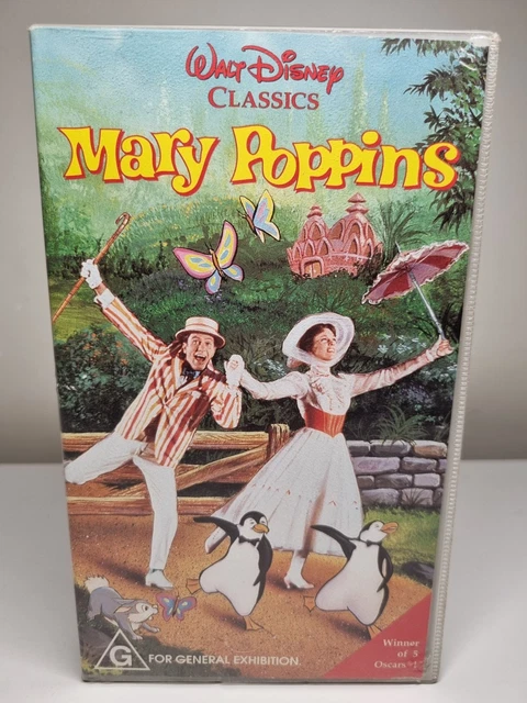 MARY POPPINS (1964) Walt Disney Classics VHS Video Cassette $5.00 ...