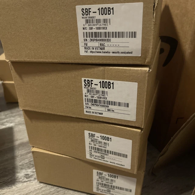 HANWHA SBF-100B1 BACK Box for Select SNF, PNF, XNF, QNE Fisheye ...