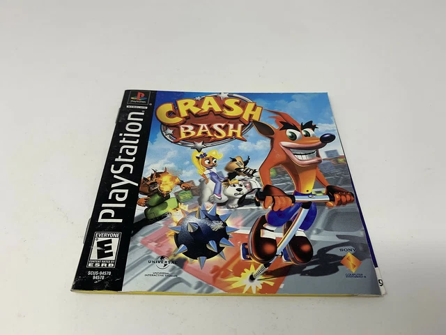 CRASH BASH - water damage - PS1 Playstation 1 PS One - Instruction ...