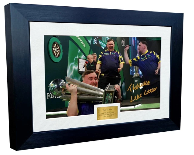SIGNED LUKE LITTLER 2026 World Darts Champion Autograph Photograph ...