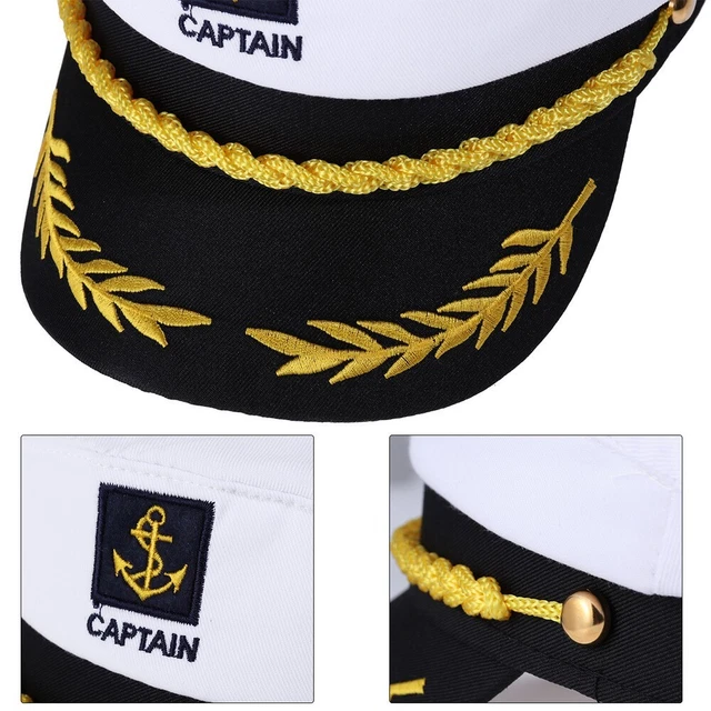 ADJUSTABLE SEA CAPTAIN Cap Nautical Cap Yacht Hat Captain Hat Sailor ...