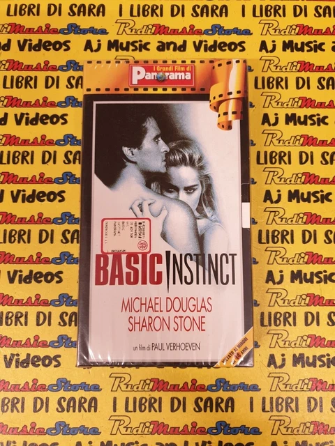 VHS FILM BASIC INSTINCT Michael Douglas Stone CARTONATA PANORAMA sigillata (FP2) EUR 4,50 ...