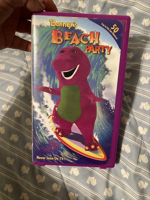 BARNEY'S BEACH PARTY VHS Video Tape Movie Dino Purple Dinosaur Kids ...
