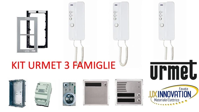 URMET TRIFAMILY INTERCOM KIT three FAMILIES URMET 3 apartments £248.48 - PicClick UK