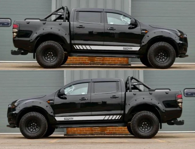 FORD RANGER SIDE Stripes Graphics Decals Any Year Any Colour Stickers £ ...