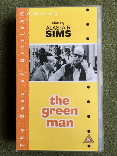 THE GREEN MAN Starring Alistair Sims VHS Tape £2.79 - PicClick UK