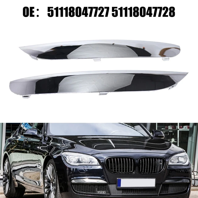 EASY TO USE Front Bumper Trim Strips For BMW 7 Series F01 F02 M Sport ...
