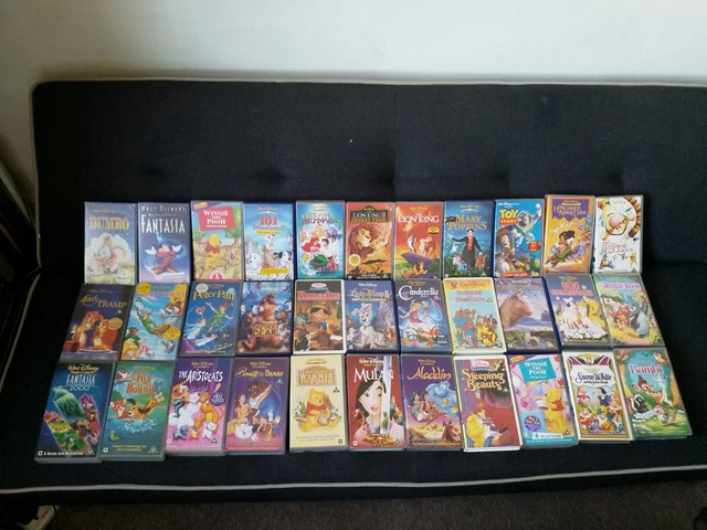 JOB LOT BUNDLE of 33 children vhs video tape Walt Disney £49.99 ...