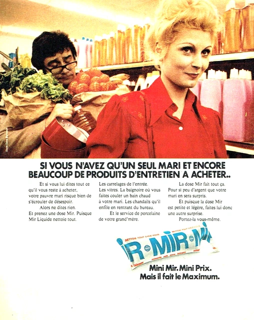 PUBLICITÉ ADVERTISING 1024 1973 Mir berlingots lessive vous n'avez un ...