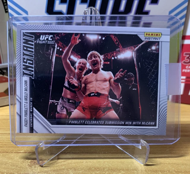 PADDY THE BADDY Pimblett Molly Meatball McCann Panini Instant UFC /605 ...