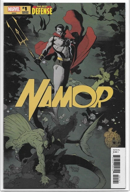 NAMOR MIKE MIGNOLA #1 1:200 VARIANT The Best Defense COVER RARE HTF ...