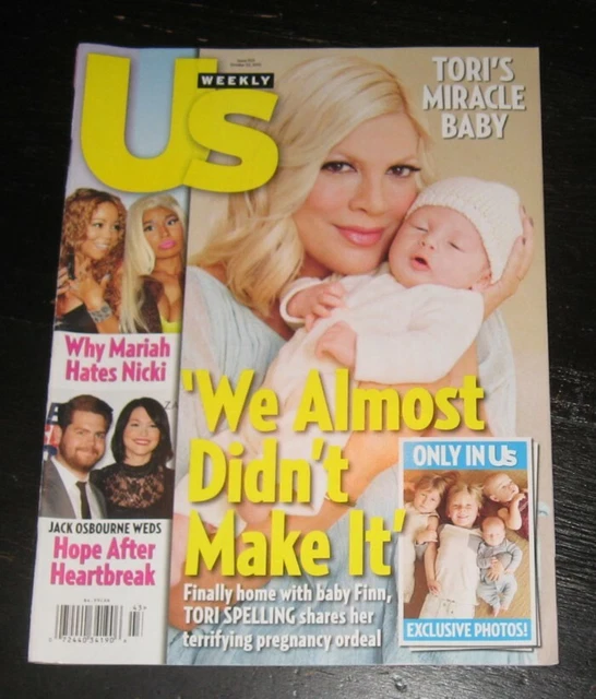 US MAGAZINE TORI SPELLING Mariah Carey NICKI MINAJ Andrew Lincoln JACK ...