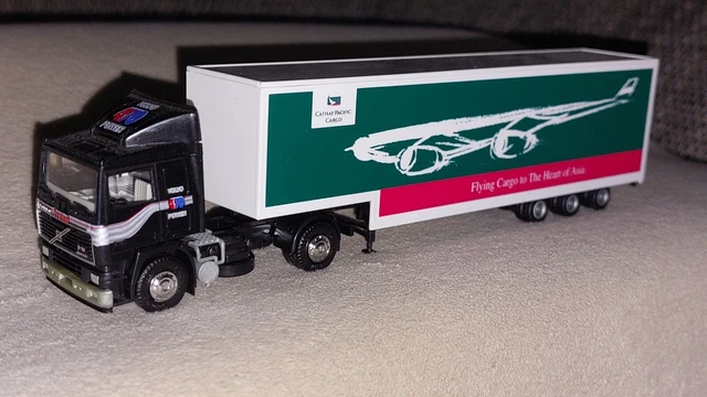 ALBEDO VOLVO F16 470 Power KSZ Cathay Pacific Cargo LKW H0 1:87 Umbau ...