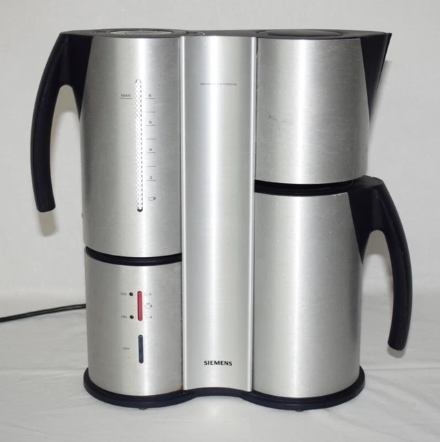 SIEMENS KAFFEEMASCHINE PORSCHE DESIGN Type KA7 Metallgehäuse Aluminium ...